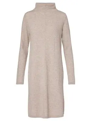 Jardin Des Orangers Knitted Wool And Cashmere Midi Dress - Beige