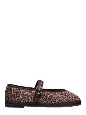 FLABELUS Pierre Mary Jane Flat Brown