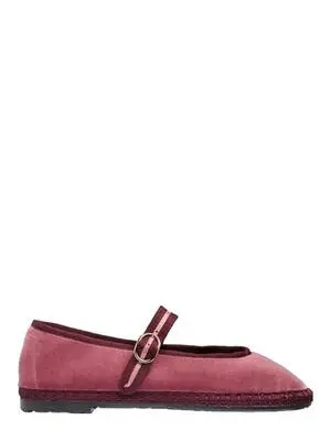 FLABELUS Pierre Mary Jane Flat Burgundy