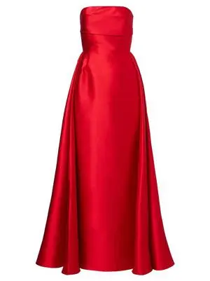 Solace London Satin Gown - Red