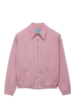 Prada Gabardine Blouson Jacket - Alabaster Pink