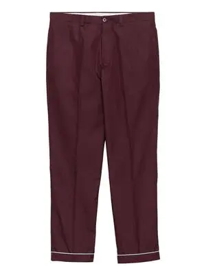 Prada Cotton Trousers - Garnet