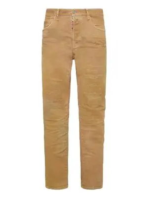 Dsquared2 Cotton Trousers - Neutrals
