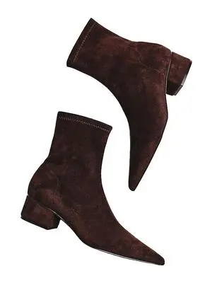 SILENT D Short Kali Ankle Boots Brown