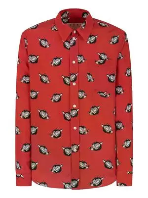 MARNI Wolves-print Shirt