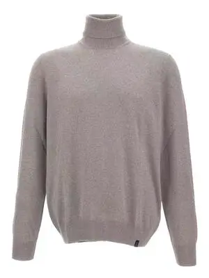 FAY Turtleneck Wool Sweater - Grey