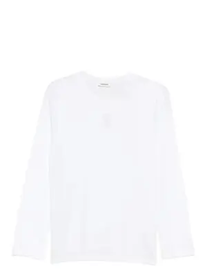 Sandro Cotton Long-sleeve T-shirt - White