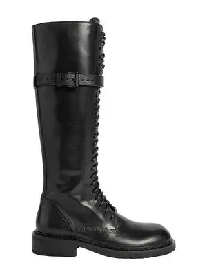 ANN DEMEULEMEESTER Danny Combat Boots - Black