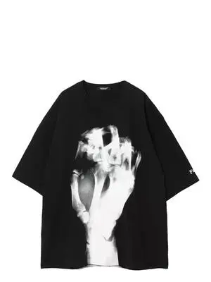 UNDERCOVERISM X-ray Print Cotton T-shirt - Black