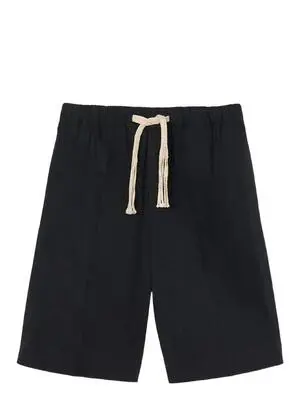 Sandro Drawstring Cotton Shorts - Blue