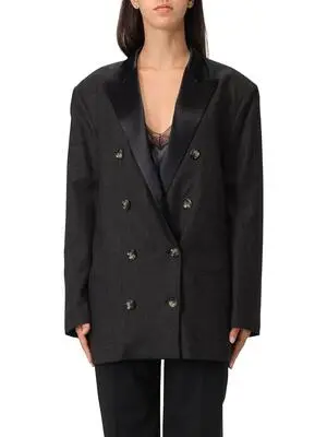 Alberta Ferretti Double Breasted Jacket - Grey