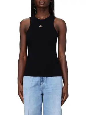 VIVIENNE WESTWOOD Orb" Ribbed T-shirt - Black