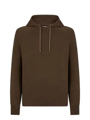 TOM FORD Cashmere Knitted Hoodie - Grey