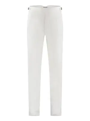 SEASE Pleated Buckle-Fastening Trousers