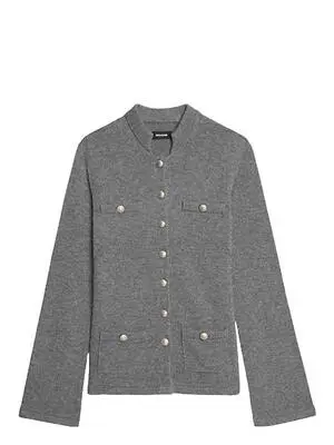 Zadig&Voltaire Lucy Wool And Cashmere Cardigan - Anthracite