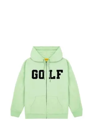 GOLF WANG College Cord Zip Up Hoodie - Green