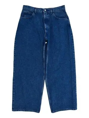 Marni Bleached Coated Denim Trousers - Blue