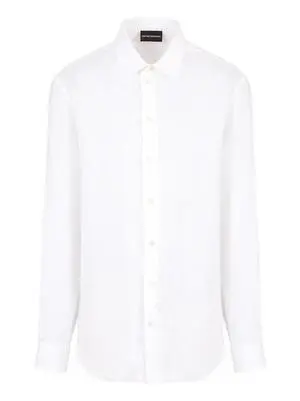 Emporio Armani Linen Shirt White