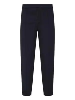 Emporio Armani Travel Essentials Double-jersey Joggers - Navy