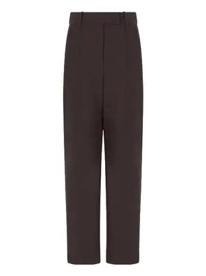 Giorgio Armani Double-pleat Trousers - Brown
