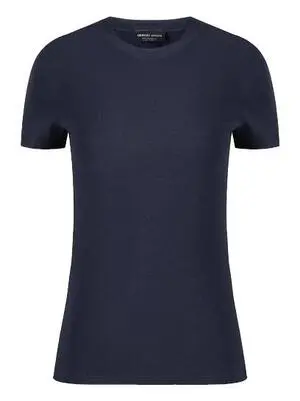 Giorgio Armani Pure Cashmere T-shirt - Blue / Navy