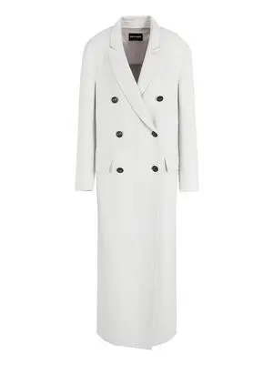 Giorgio Armani Double Cashmere Long Coat - White