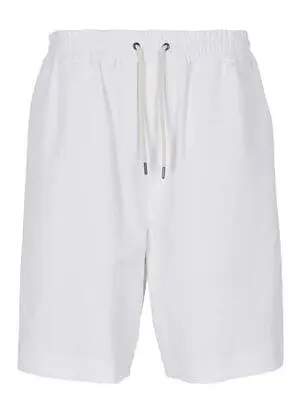 Giorgio Armani Lyocell And Cotton Bermuda Shorts - White
