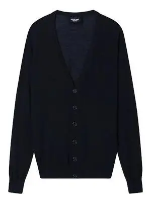 Giorgio Armani Cashmere Cardigan With Buttons - Black