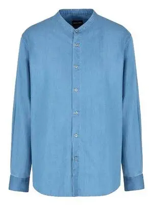 Giorgio Armani Denim Collection Cotton Denim Shirt - Blue