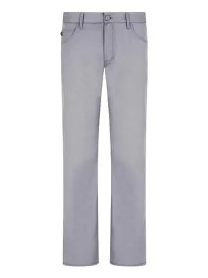 Giorgio Armani Five-pocket Wool Trousers - Natural