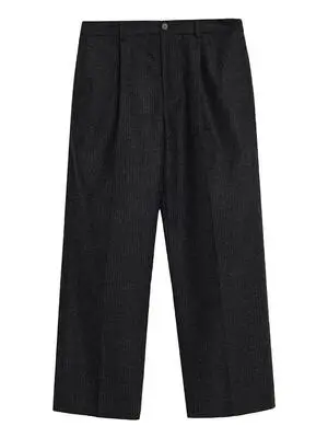 FRAME Pinstripe Wide-leg Trousers - Dark Grey