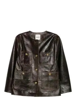 SANDRO Leather Jacket