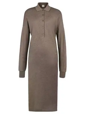 TOD'S Polo-neck Knitted Dress - Brown