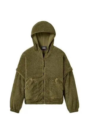 UGG Mariella Uggfluff Zip Hoodie - Burnt Olive