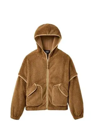 UGG Mariella Uggfluff Zip Hoodie - Chestnut