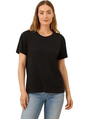 PACT Organic Cotton Featherweight Slub Relaxed Tee Black