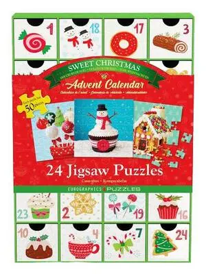EUROGRAPHICS Puzzle Advent Calendar Sweet Christmas By - Multicolored