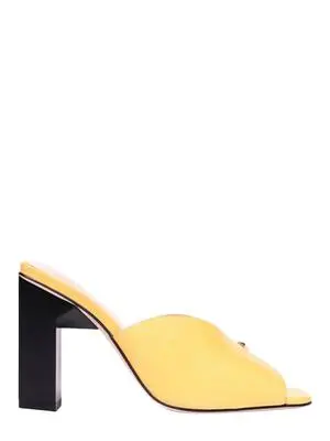TIANNIA BARNES Tiffany Mule Sandals - Yellow