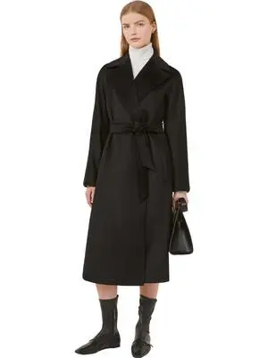 Max Mara Cashmere Robe Coat - Black