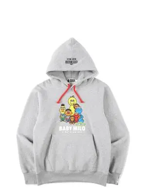 A BATHING APE X Sesame Street Pullover Hoodie - Gray