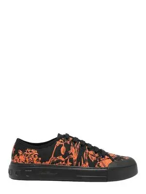 FERRAGAMO Pattern-print Low-top Sneakers - Orange
