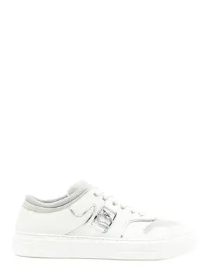FERRAGAMO Gancini Low-top Sneakers - White