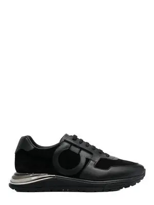 SALVATORE FERRAGAMO Gancini Patch Lace-Up Sneakers