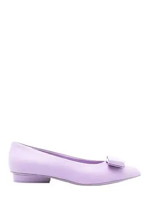 FERRAGAMO Bow Detail Ballerina Sneakers - Purple