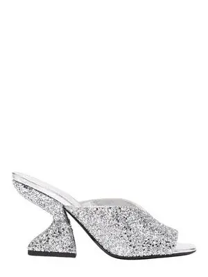 SALVATORE FERRAGAMO Metallic Glitter Sandals