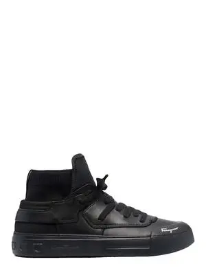 FERRAGAMO High-top Sneaker - Black