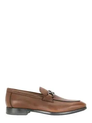 FERRAGAMO Gancini Loafers - Brown