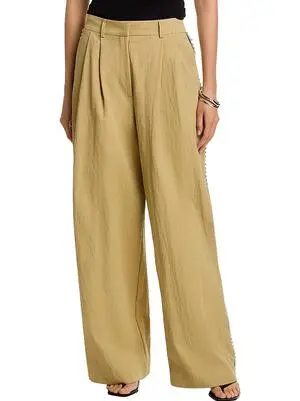 Essentiel Antwerp Iso Rhinestone Side Stripe Pants - Sad Beige