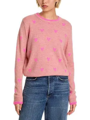 Essentiel Antwerp Isa Jacquard Heart Sweater - Granny Underpants