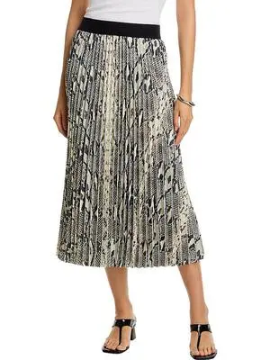 Essentiel Antwerp Indira Pleated Midi Skirt - Off White